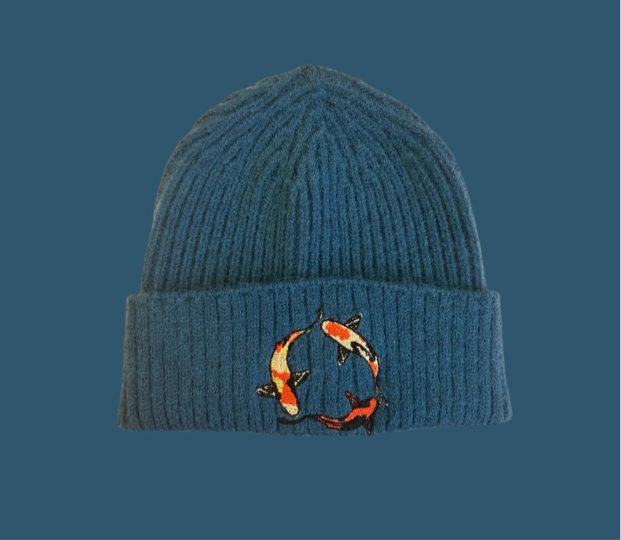 Koi Fish Beanie – Ari Embroidery Studio